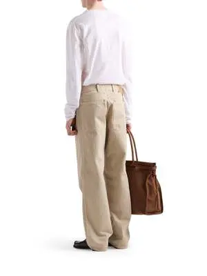 Prada Old Denim Five-pocket Trousers