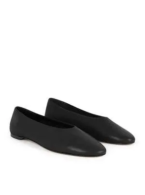 TOTEME Nappa Slip Ballet Flats - Black
