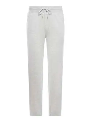 Brunello Cucinelli Double-band Cotton, Cashmere And Silk Sweatpants - Gray