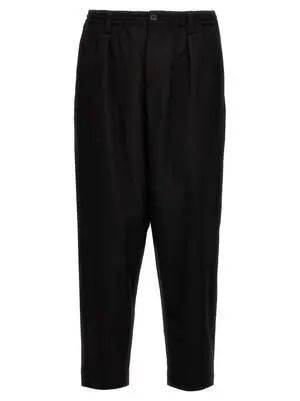 Marni Tropical Wool Cropped Pants - Black
