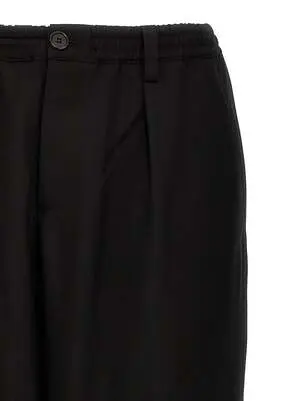 Marni Tropical Wool Cropped Pants - Black