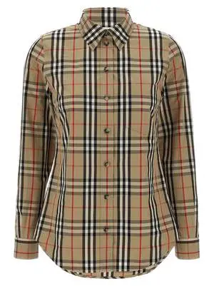 Burberry Lapwing Check Shirt - Cream
