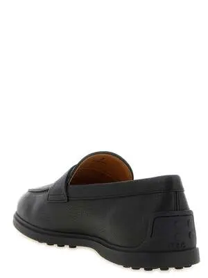 TOD'S Hammered Leather Loafers