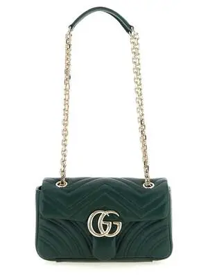 Gucci Gg Marmont Small Shoulder Bag - Green