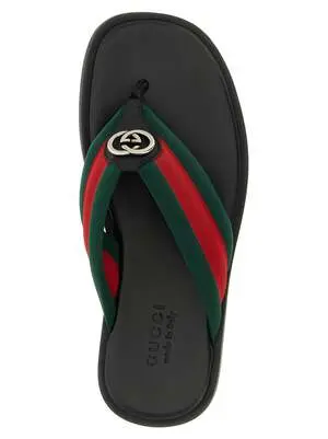 Gucci Incrocio Gg' Sandals