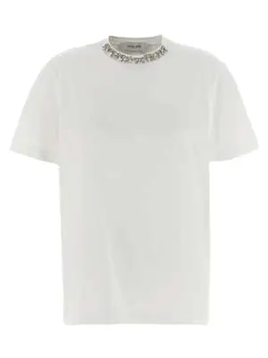 GOLDEN GOOSE Crystal Crew Neck T-shirt - White