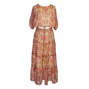 JENNAFER GRACE Delilah Two Piece Maxi Skirt Set In Rosewood Pre-order - Orange