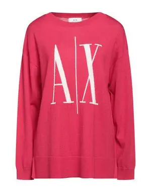 Armani Exchange Sweater Size Virgin Wool, Wool, Polyamide - Red