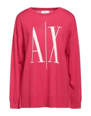 Armani Exchange Sweater Size Virgin Wool, Wool, Polyamide - Red