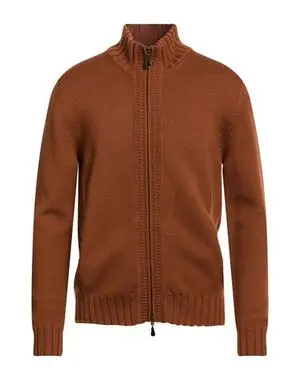 Alpha Studio Cardigan Size Merino Wool - Brown