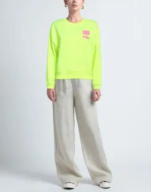 CHIARA FERRAGNI Sweatshirt Lime Size Polyester, Cotton, Elastane