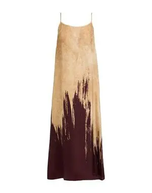 UMA WANG Maxi Dress Sand Size Viscose, Cupro - Beige