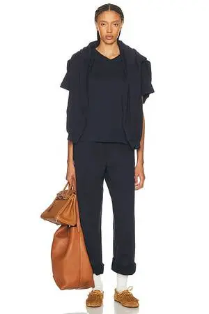 H-o-r-s-e The High V Tee - Navy