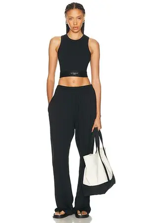 Givenchy Cropped Ribbed Tank Top