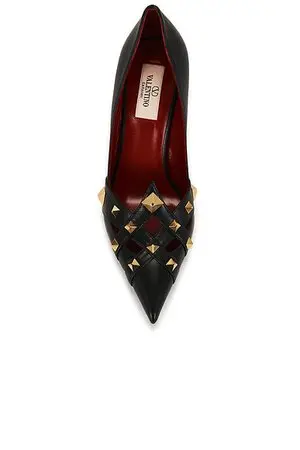 Valentino Garavani Studded Pointed Toe Stiletto Pumps