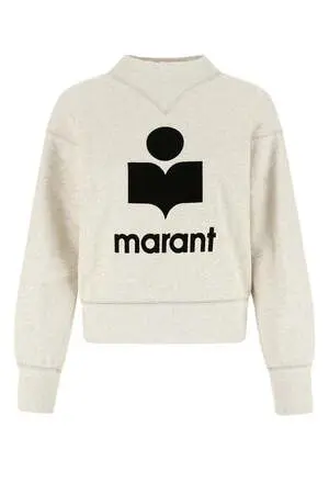 Isabel Marant Étoile Melange Sand Cotton Blend Moby Sweatshirt - Light Brown