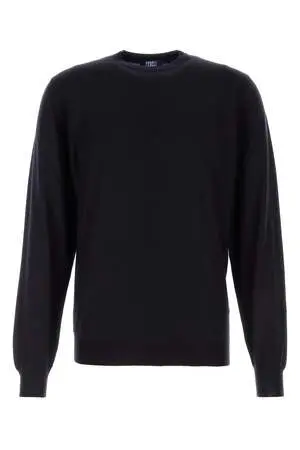 Fedeli Midnight Wool Argentina Sweater - Blue