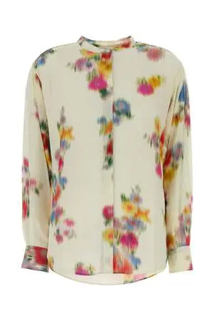 Isabel Marant Étoile Printed Crepe Catchell Shirt - White