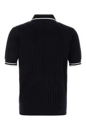 Dolce & Gabbana Midnight Knit Polo Shirt