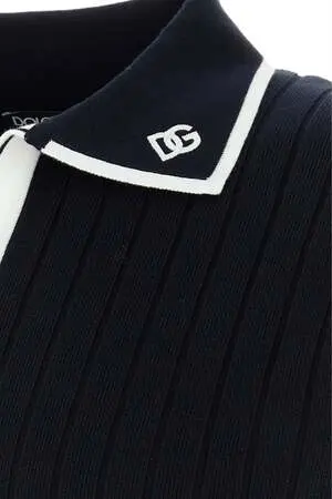 Dolce & Gabbana Midnight Knit Polo Shirt