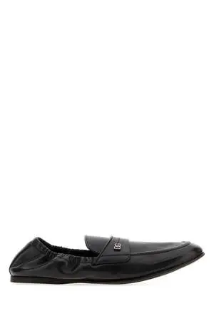 Dolce & Gabbana Leather Loafers - Black