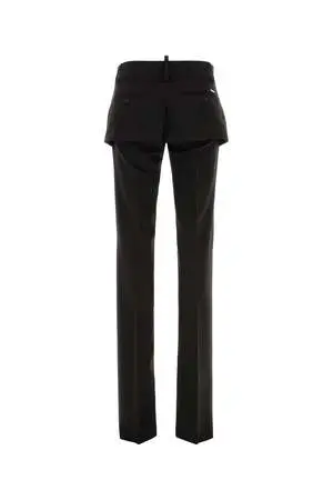 Dsquared2 Stretch Wool Peek-a-boo Blend Pant