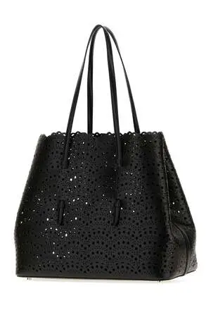 Alaïa Leather Mina 37 Shopping Bag