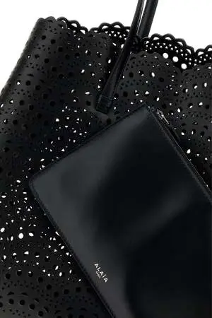 Alaïa Leather Mina 37 Shopping Bag
