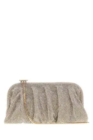 Benedetta Bruzziches Embellished Fabric Large Venus Clutch