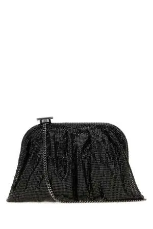 Benedetta Bruzziches Embellished Fabric Small Venus Clutch