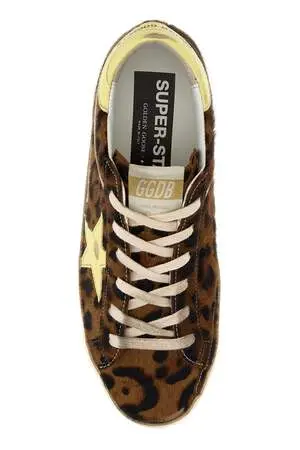 GOLDEN GOOSE Printed Calf Hair Super-star Sneakers