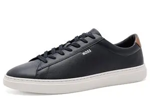 BOSS Kieran Mesh Cupsole Sneakers Shoes Medium Gray - Blue