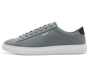 BOSS Kieran Mesh Cupsole Sneakers Shoes Medium Gray - Brown