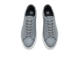 BOSS Kieran Mesh Cupsole Sneakers Shoes Medium Gray - Brown