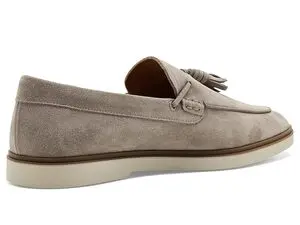 BOSS Hedley Suede Loafers Flat Shoes Dark - Beige
