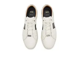 BOSS Gary Two Tone Leather Sneakers Shoes Open