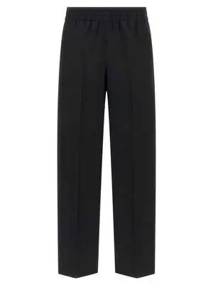 GOLDEN GOOSE Brittany Wool Gabardine Trousers - Black