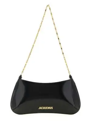 Jacquemus JACQUEMUS Le Petit Bisou Chaîne Shoulder Bag Black