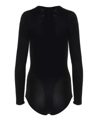 MAISON MARGIELA Long Sleeves Crew Neck Bodysuit
