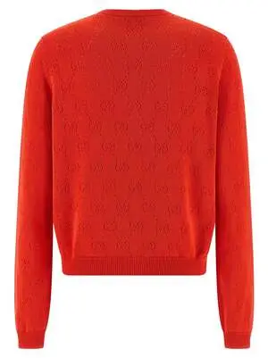 Gucci Openwork Gg Cardigan