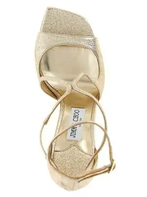 JIMMY CHOO Azia Strappy Sandals - Gold