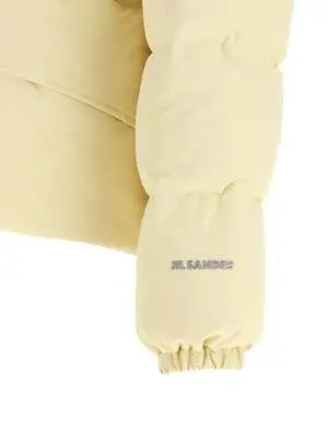JIL SANDER Technical Fabric Quilted Down Jacket - Cream
