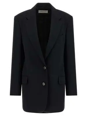 Dries Van Noten Single-breasted Crepe Blazer - Black