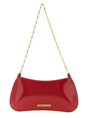 Jacquemus Le Petit Bisou Chaîne Shoulder Bag - Red
