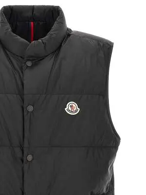 Moncler Tuquerouye' Puffer Vest With Goose Down Padding - Black