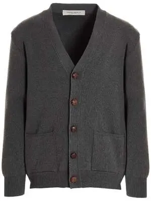 GOLDEN GOOSE Logo Cardigan - Gray