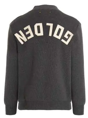 GOLDEN GOOSE Logo Detail Cotton Cardigan