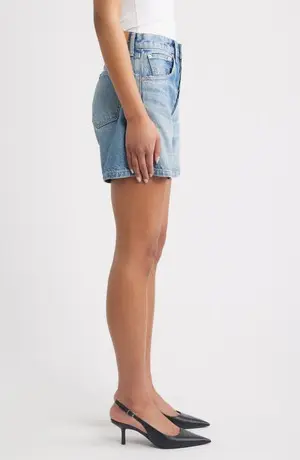 Moussy Vintage Harrisburg High Waist Denim Shorts