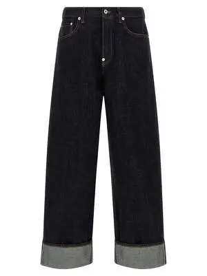 Kenzo Turn Up Jeans - Blue