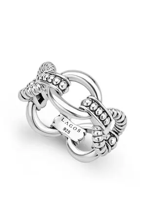 Lagos Sterling Link Ring